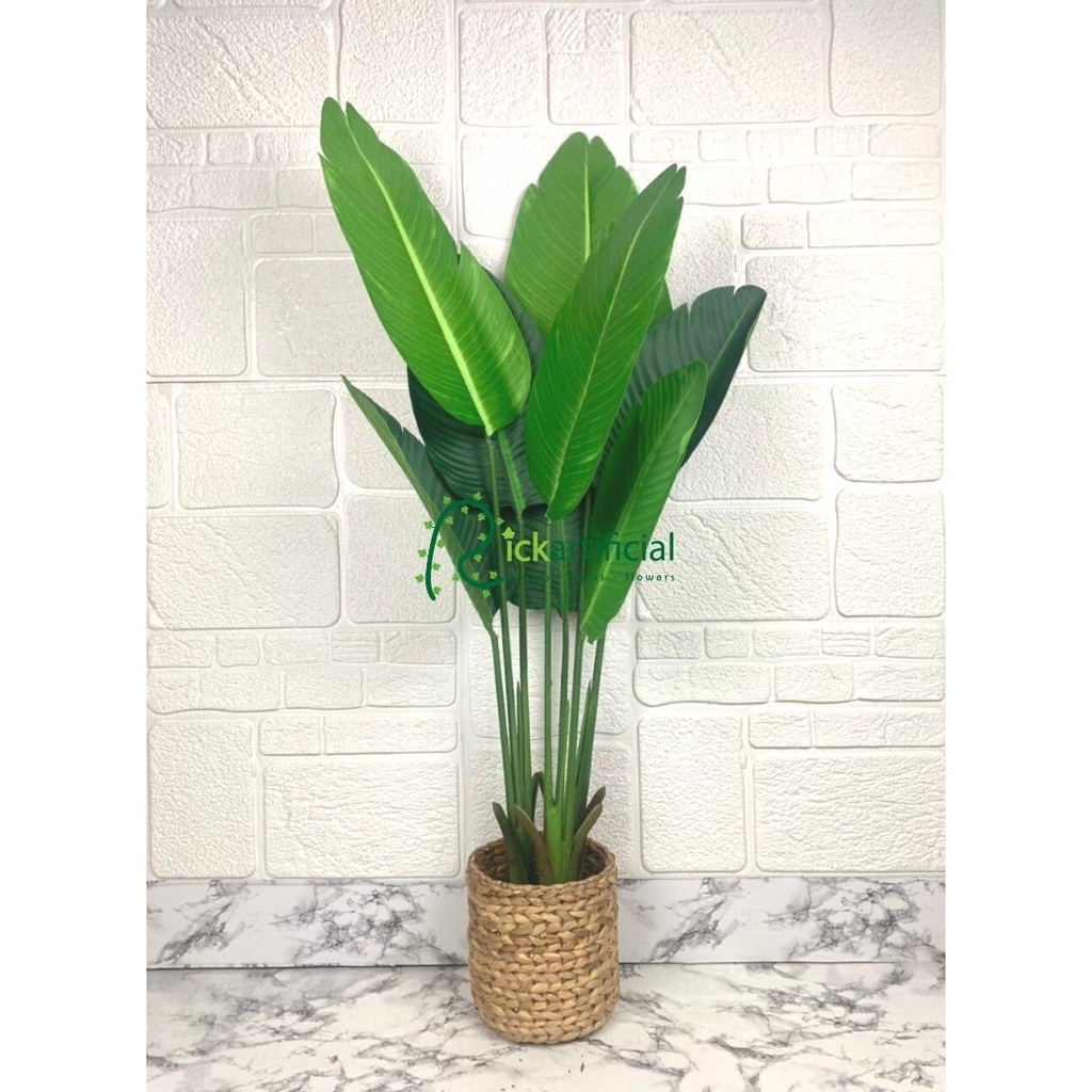 Jual Pohon Daun Pisang T115 Latex Artificial Cover Eceng Gondok ...