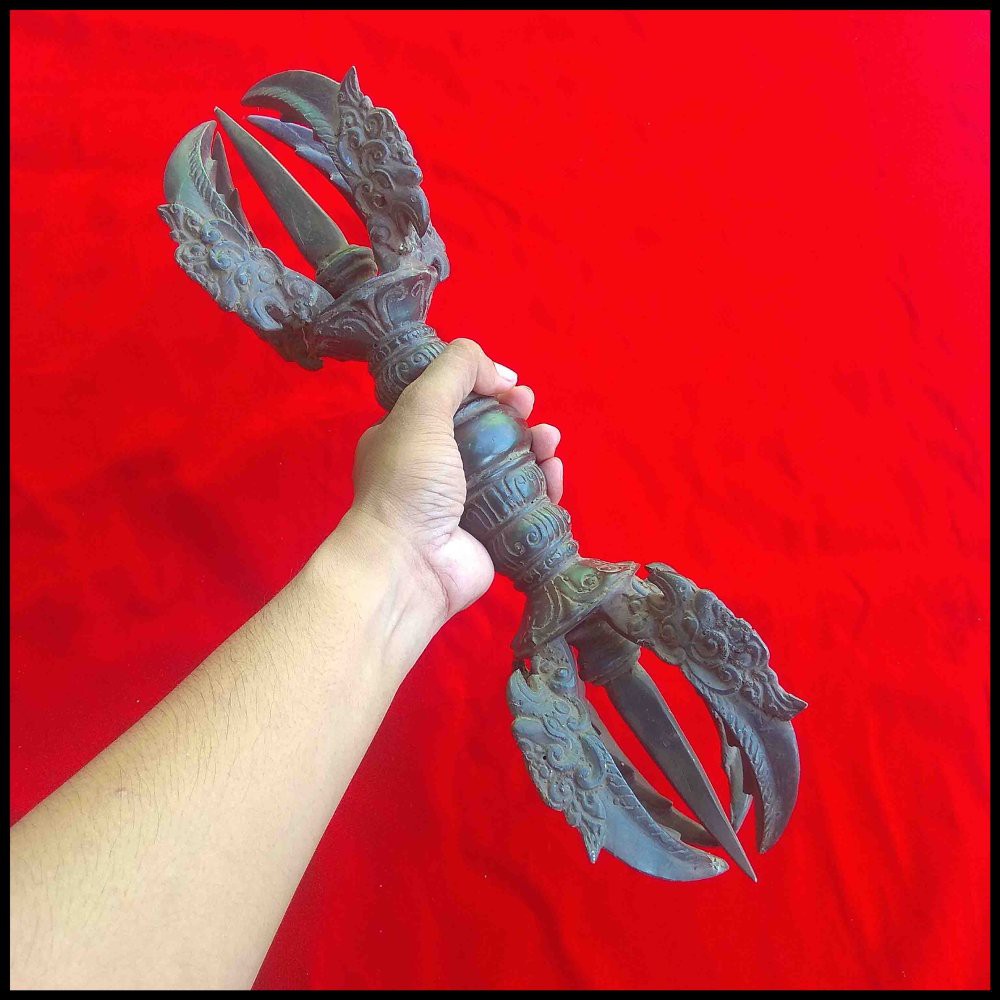 Jual Senjata Dewa Siwa Vajra Bajra Warna Hitam Garapan Alusan | Shopee ...