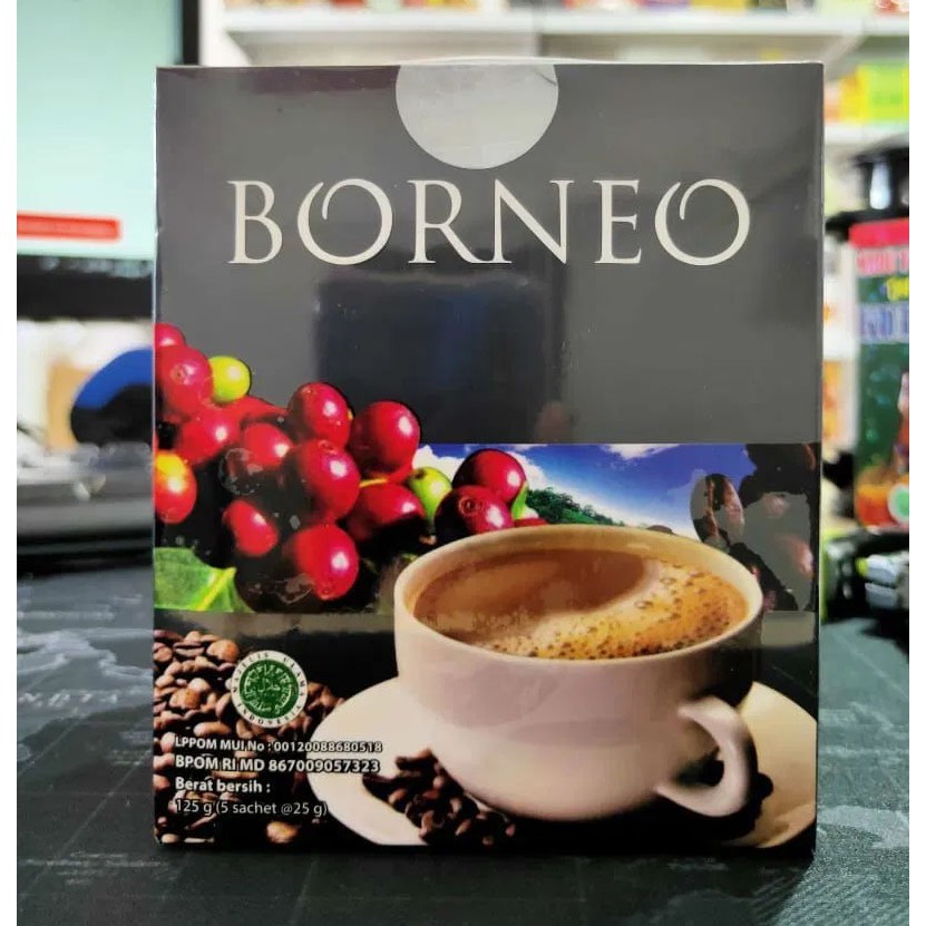 Kopi Borneo Exotica Coffee For A Man isi 5 sachet | Shopee Indonesia