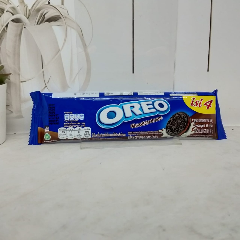 Jual Baru-Oreo Chocolate Creme/Original Isi 4 38gr Indonesia|Shopee ...
