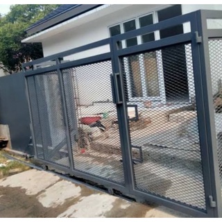 Jual Pagar minimalis modern kawat expanda/expanded Indonesia|Shopee ...