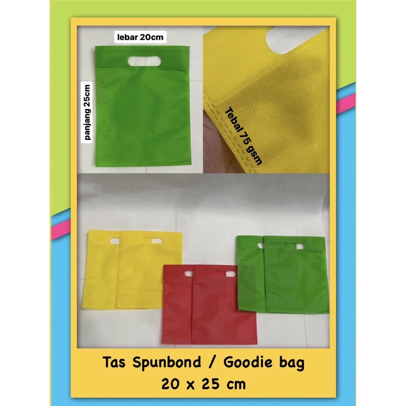 Jual TAS SPUNBOUND OVAL 20x25cm / TAS SPONDBOND / TAS KAIN SPUNBOND ...