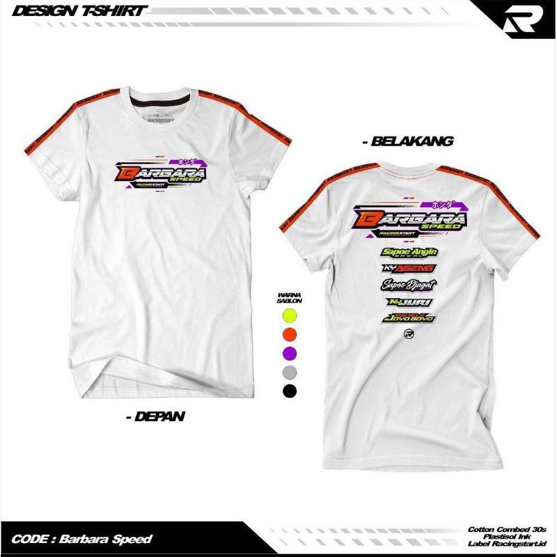 Jual KAOS BARBARA SPEED | KAOS BARBARA X RACING START | KAOS BARBARA ... Jual KAOS BARBARA SPEED | KAOS BARBARA X RACING START | KAOS BARBARA ...
