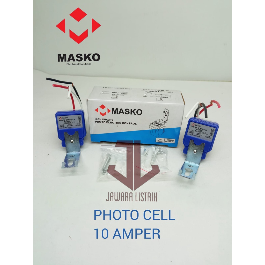 Jual MASKO PHOTO CELL 10AMPER 220V SENSOR CAHAYA PHOTO ELECTRIC CONTROL ...