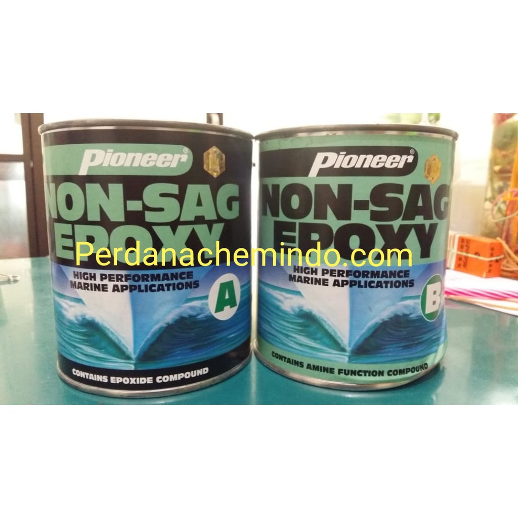 PIONEER epoxy non-sag kemasan pint 1600gr = 795gr+800gr lem epoxy ...
