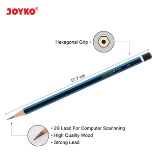 Jual Joyko Pencil 6161 (2B) - ( 1 Pack - 12 Pcs ) | Shopee Indonesia
