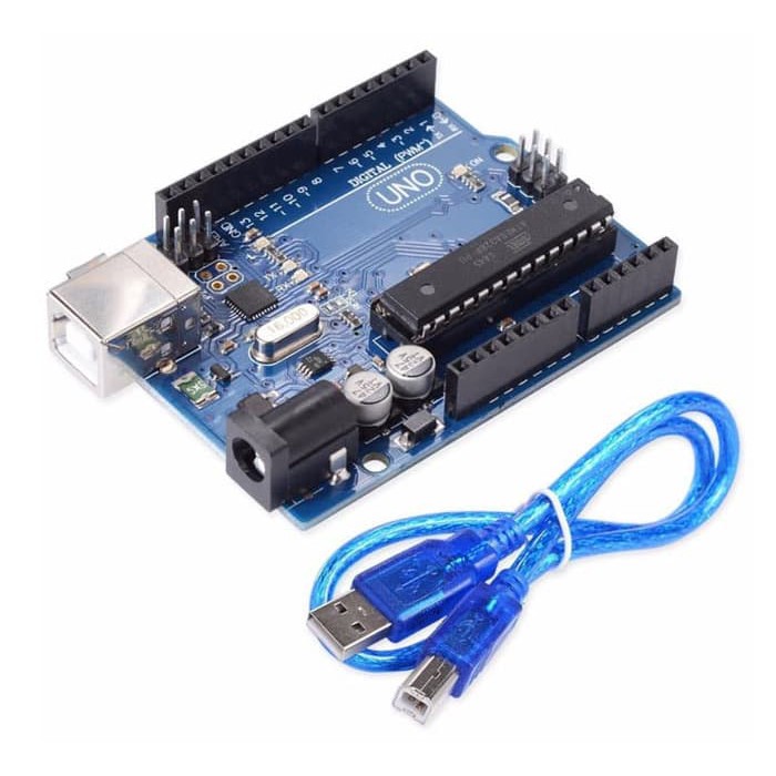 Jual ARDUINO UNO R3 WITH DATA CABLE DIP IC ATMEGA328 ATMEGA 16U2 SERIAL ...