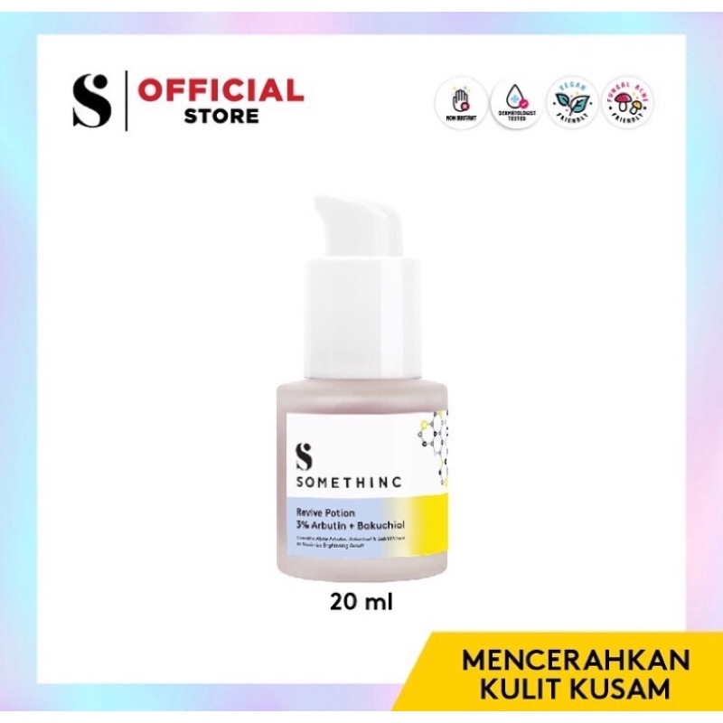 Jual SOMETHINC Revive Potion 3% Arbutin + Bakuchiol Serum | Shopee ...