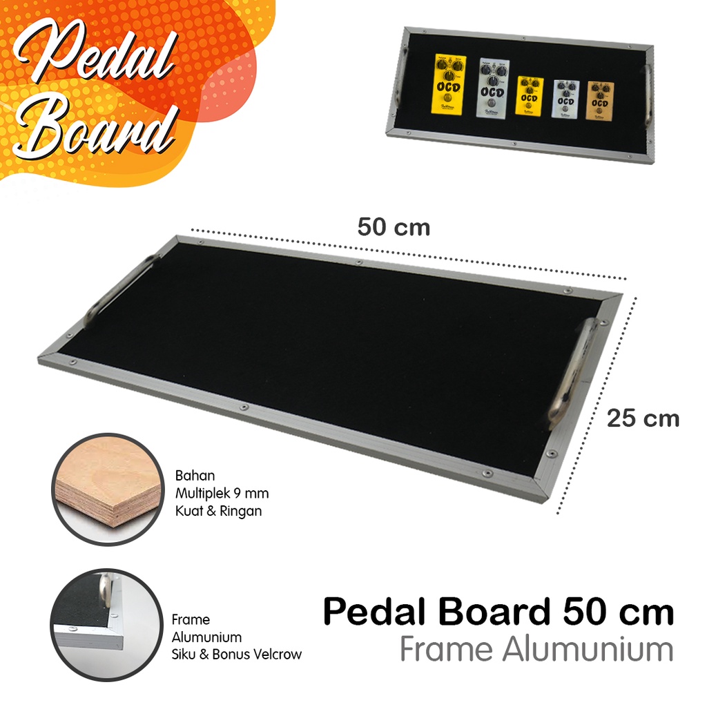 Jual Pedalboard READY STOK pedal board stompbox TERMURAH Aluminium | Shopee Indonesia