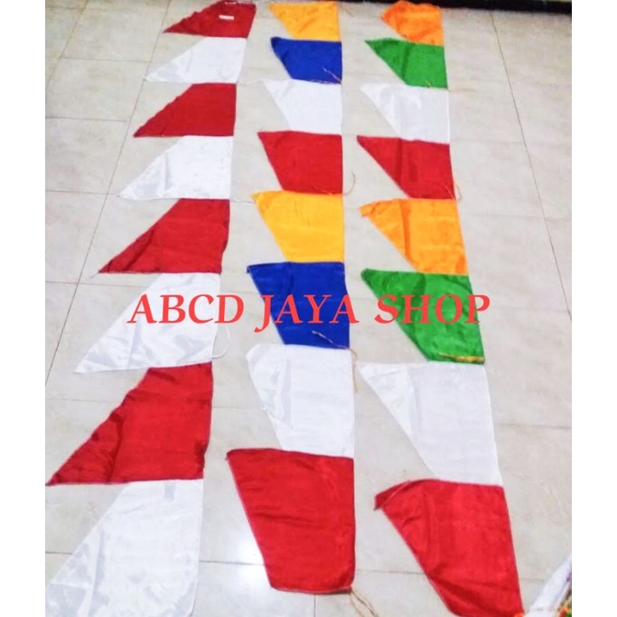 Jual Bendera Umbul umbul gergaji 8 anak 2.8m dengan 3 variasi pilihan warna | Shopee Indonesia