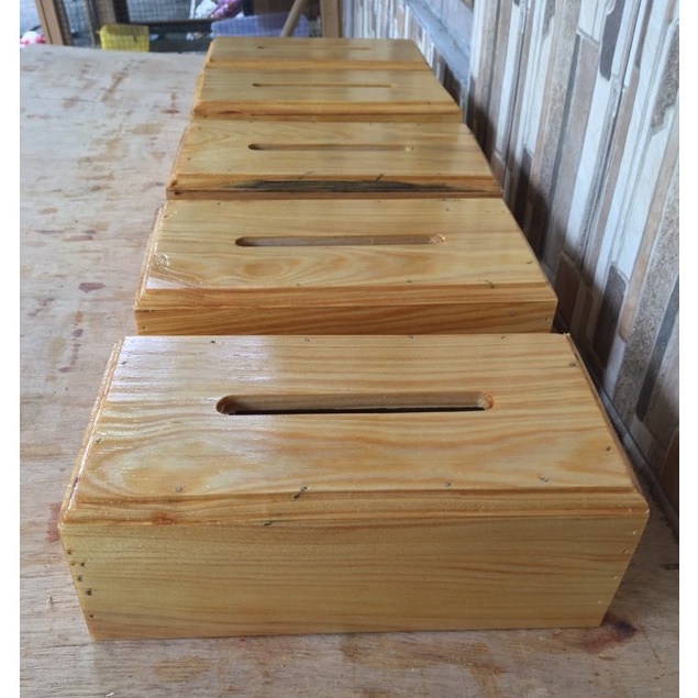 Jual KOTAK TISU / TEMPAT TISU KAYU / BOX TISSUE / KOTAK TISU KAYU PINUS ...