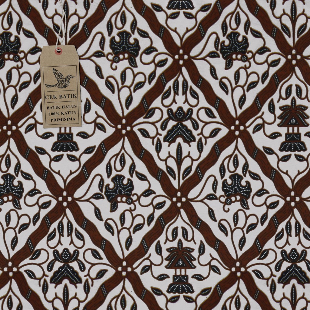 Kain Batik - Motif Batik Classic Sidomukti Warna Dasar Putih | Shopee ...