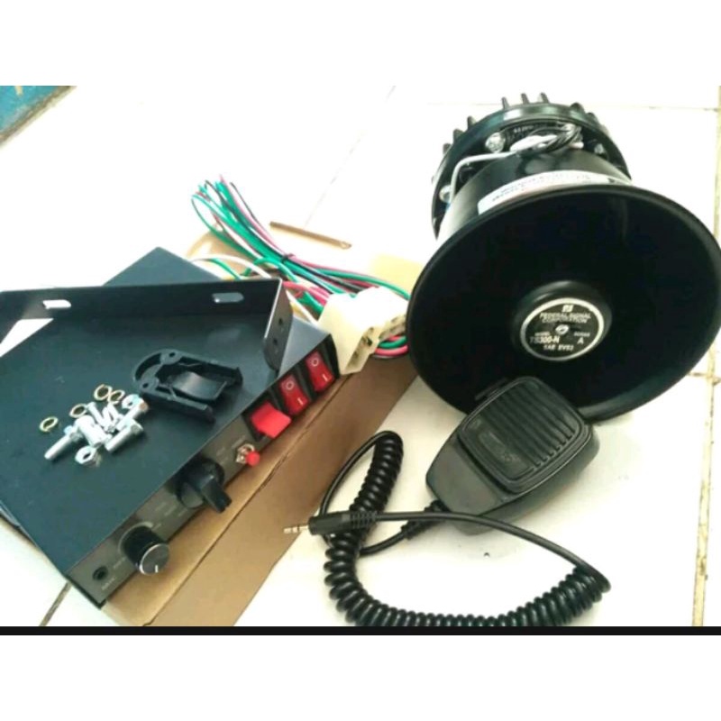 Jual modul sirine cjb 200 Watt 9 suara patwal plus toa corong hitam 300 ...