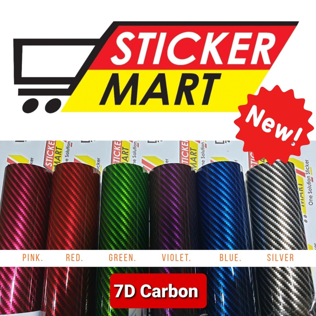 Jual Sticker Motor New CARBON kevlar 7D Warna 135cmx100cm | Shopee ...