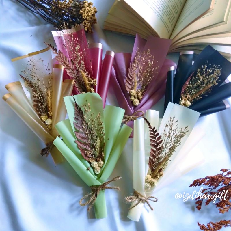 Jual Buket Bunga| Dried Flowers | Mini Buket Bunga Kering | Mini ...
