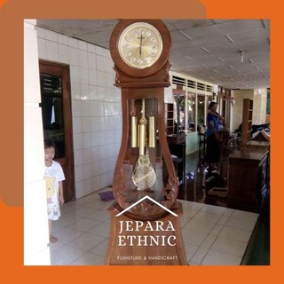 Jual Jam Hias Kayu Jati Minimalis Modern Klasik Lemari Jam Hias Untuk ...