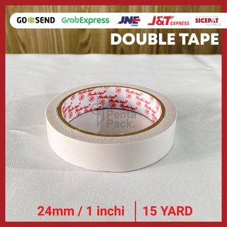 Jual Double Tape / Dobel Tip (24 mm / 1 inchi X 15 yard) BODHI | Shopee ...