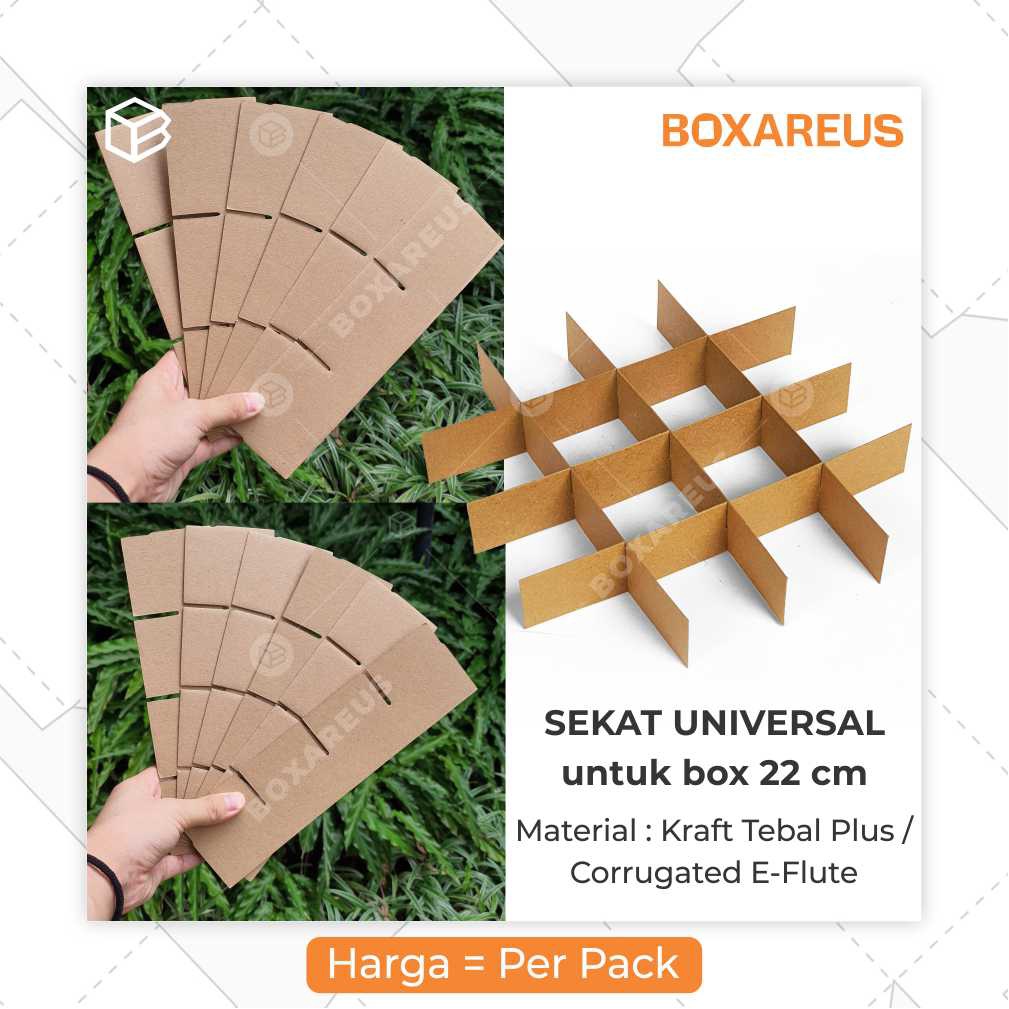 Jual Sekat Universal Box 22cm, Partisi Cake Box, Dus, Kotak Packaging ...