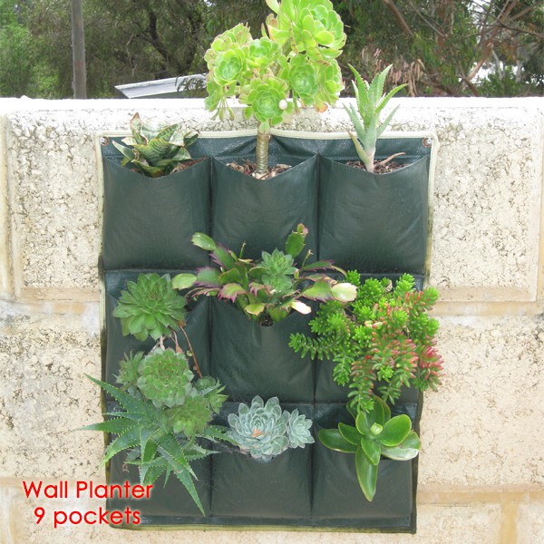 Jual WALL PLANTER VERTIKAL 9 KANTUNG EASY GROW HIJAU / WALLPLANTER ...
