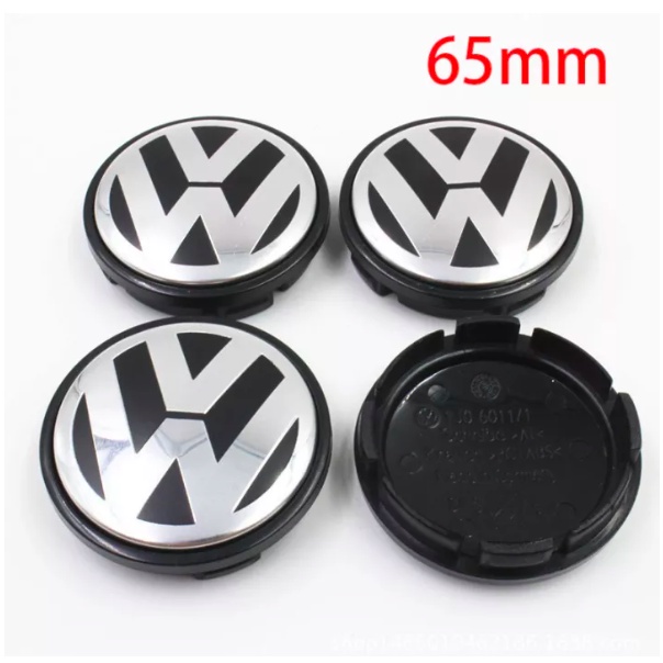 Jual Volkswagen VW Wheel Center Cap Atau Dop Roda Velg Hitam Silver ...