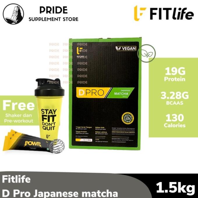 Jual Fitlife D pro Vegan Protein Isolate 1.5kg | Shopee Indonesia