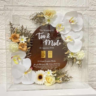 Jual (35x35) Mahar pernikahan akrilik/mahar transparan/mahar akrilik ...