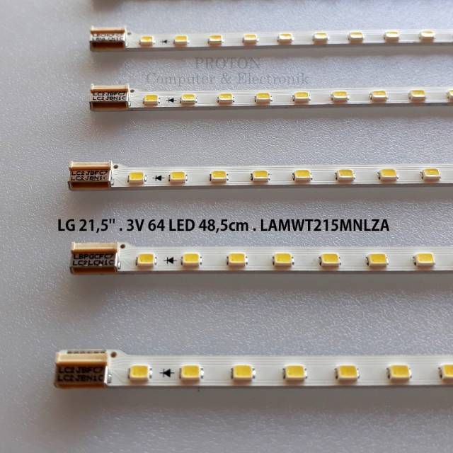 Jual Lampu lacklight TV LG 21.5" 3V 64 LED SMD 48.5cm 48V . LGIT ...