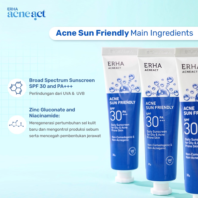 Jual "SBC" ERHA Acneact Acne Sun Friendly 30 g - Sunscreen Wajah ...