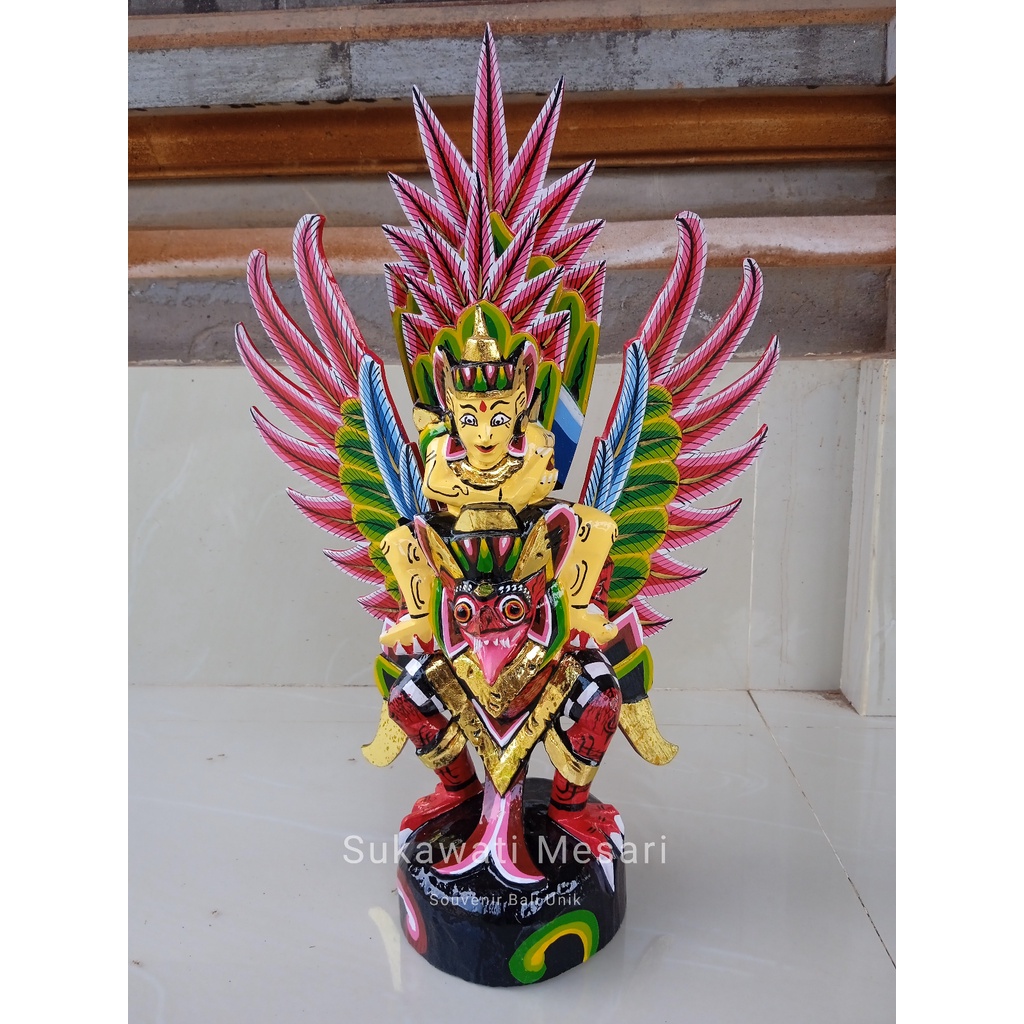 Jual Home Dekorasi Hiasan Patung Garuda Wisnu Kencana Kedis Paksi Kayu ...
