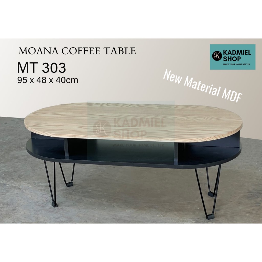 Jual Meja Tamu Minimalis Modern Moana Coffee Table Bahan Mdf dan ...