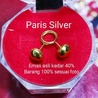 Jual Anting emas bayi anak kecil model toge mata satu emas asli kadar ...