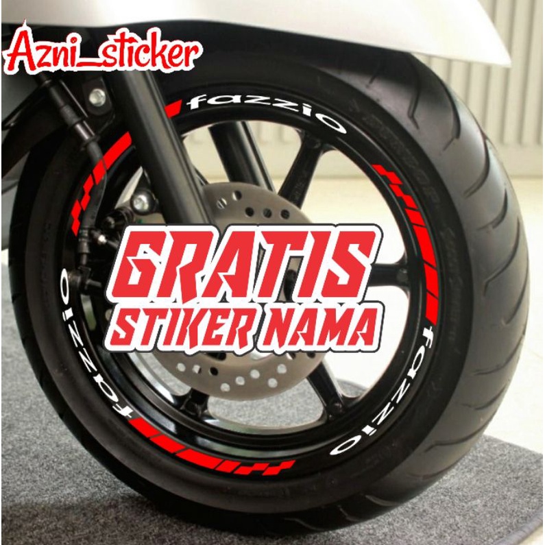 Jual Stiker velg motor Stiker velk motor yamaha fazzio | Shopee Indonesia