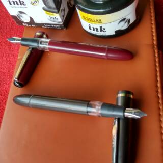 Paket Murah..Fountain Pen Dollar Made In Pakistan Dan Tinta Botol ...
