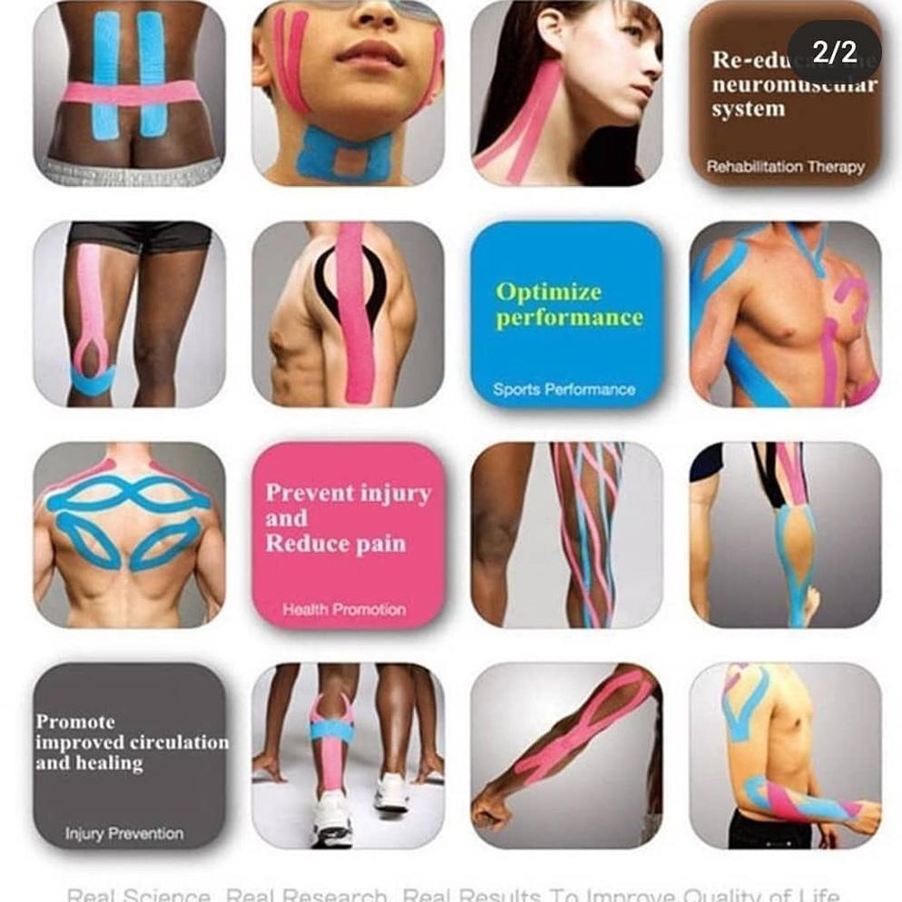 Jual Kineseo Tape Original Lakban Olahraga Perban Otot Mencegah Cidera ...