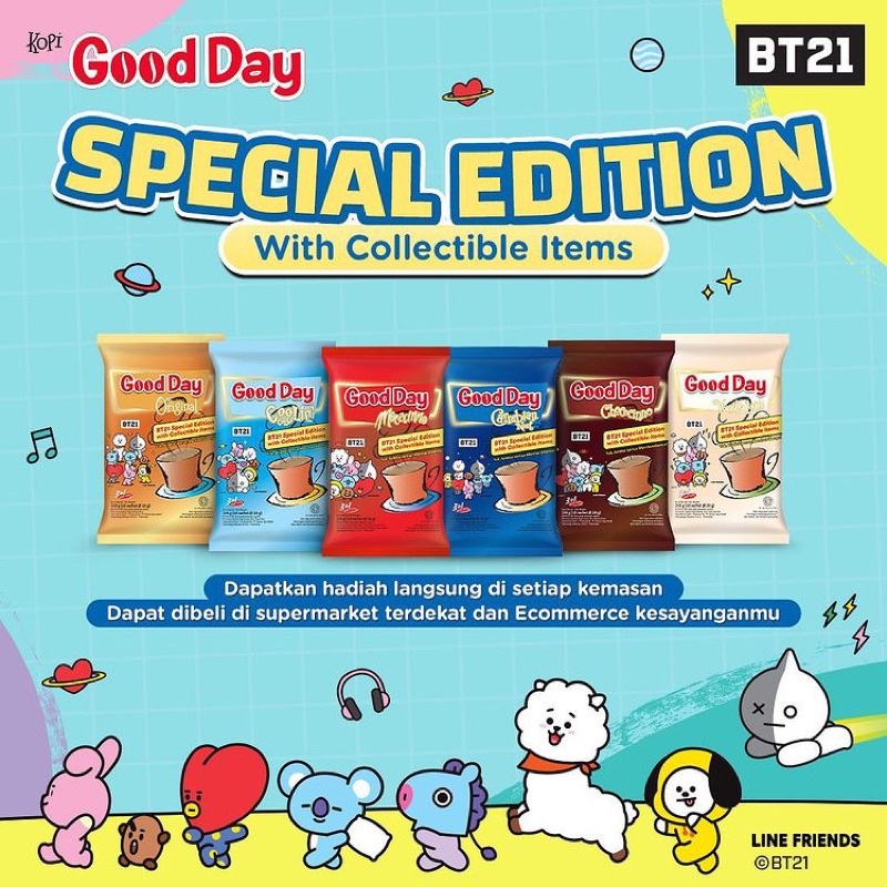 Jual GOOD DAY SPECIAL EDITION BT21 ALL VARIAN BAG ISI 10 BKS | Shopee ...