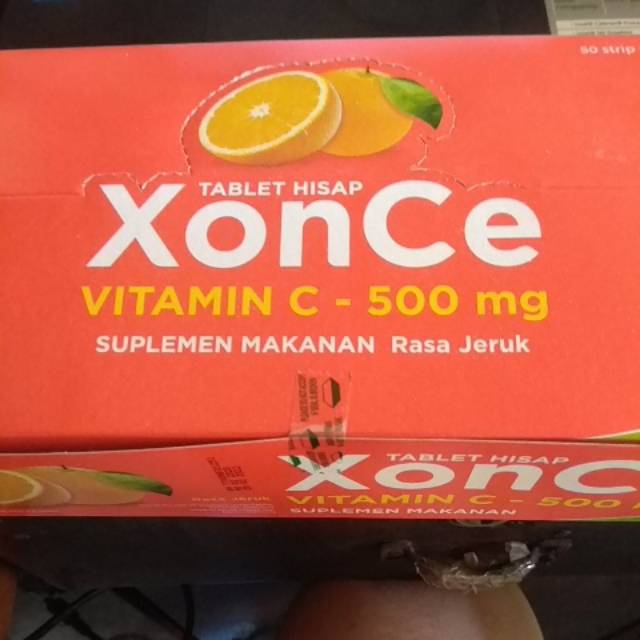 Jual Xonce rasa jeruk isi 50 strip x2(100 butir) | Shopee Indonesia