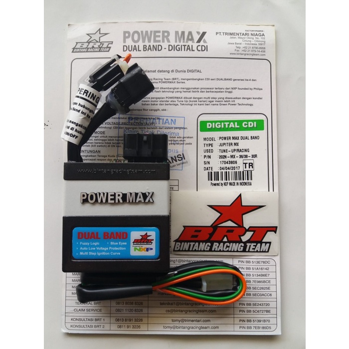 Jual CDI BRT POWER MAX DUALBAND - JUPITER MX (TR) | Shopee Indonesia Jual CDI BRT POWER MAX DUALBAND - JUPITER MX (TR) | Shopee Indonesia