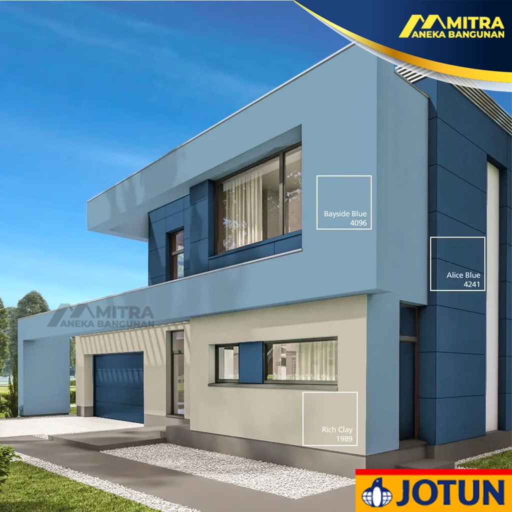 Jual Cat Tembok Interior Eksterior Jotun Bayside Blue 4096 Majestic