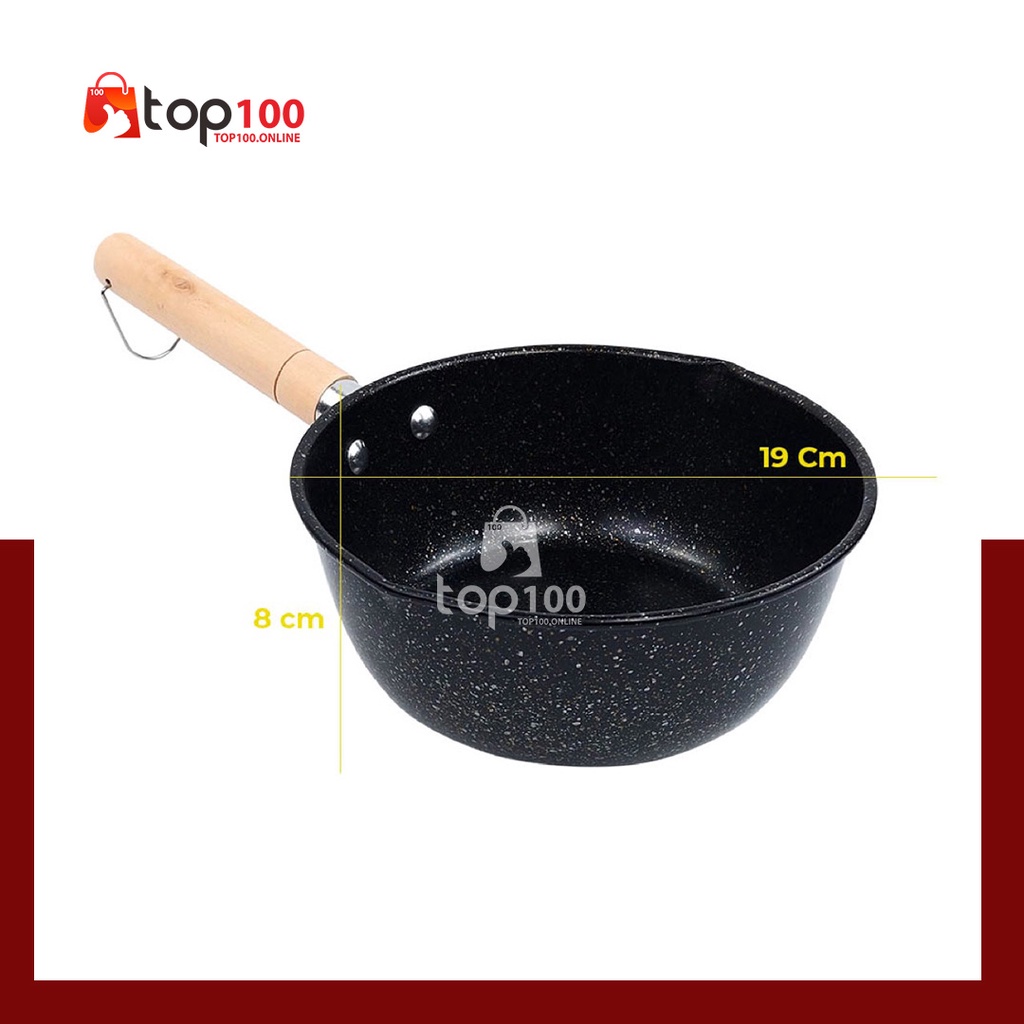Jual Top100 - Panci Susu Hitam Stainless Steel Milk Pot Panci Rebus Mie ...