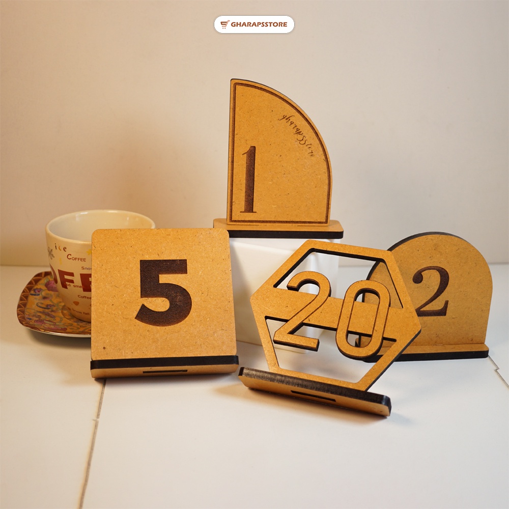 Jual Custom Nomber Meja Penanda Meja Table Number Unik Caffe resto Bisa ...