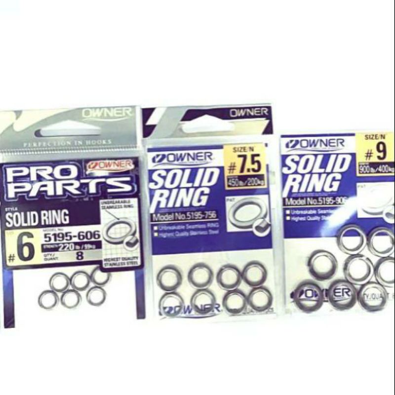 Jual SOLID RING OWNER | Rangkaian Pancing | Pilih Ukuran | Shopee Indonesia