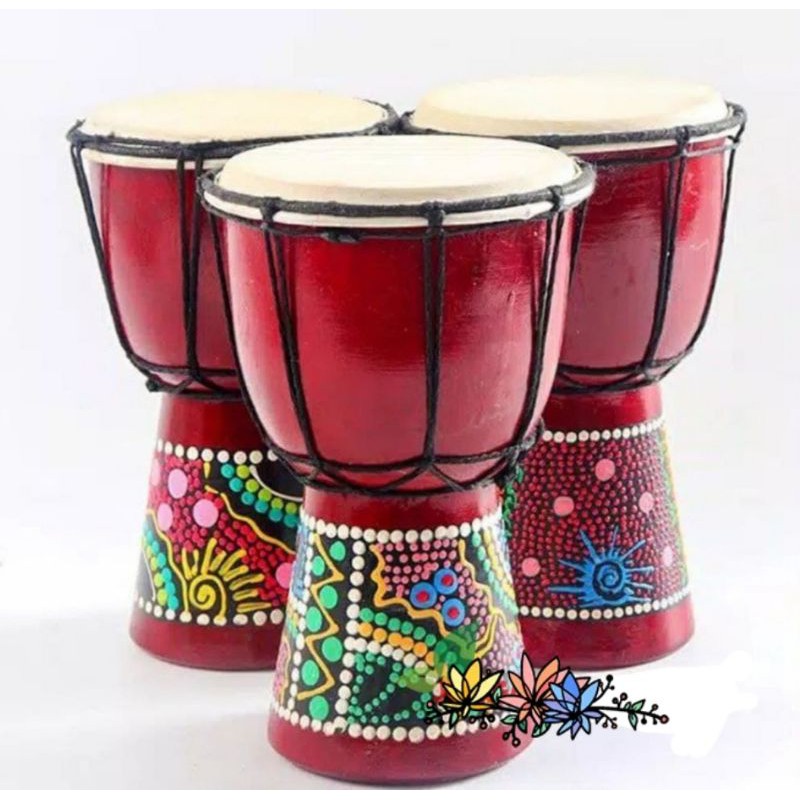 Jual Jimbe Gendang Kecil Mini tinggi 15 cm Mainan Anak Alat musik ...