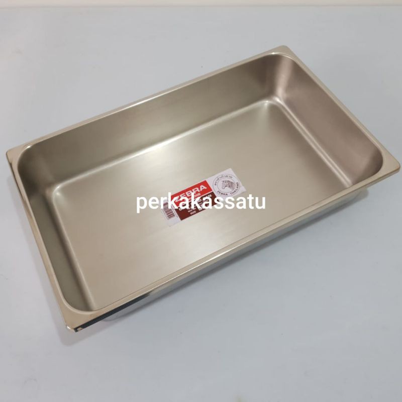 Jual NAMPAN BAKI PERSEGI DEEP FOOD PAN 50CM ZEBRA THAILAND STAINLESS ...