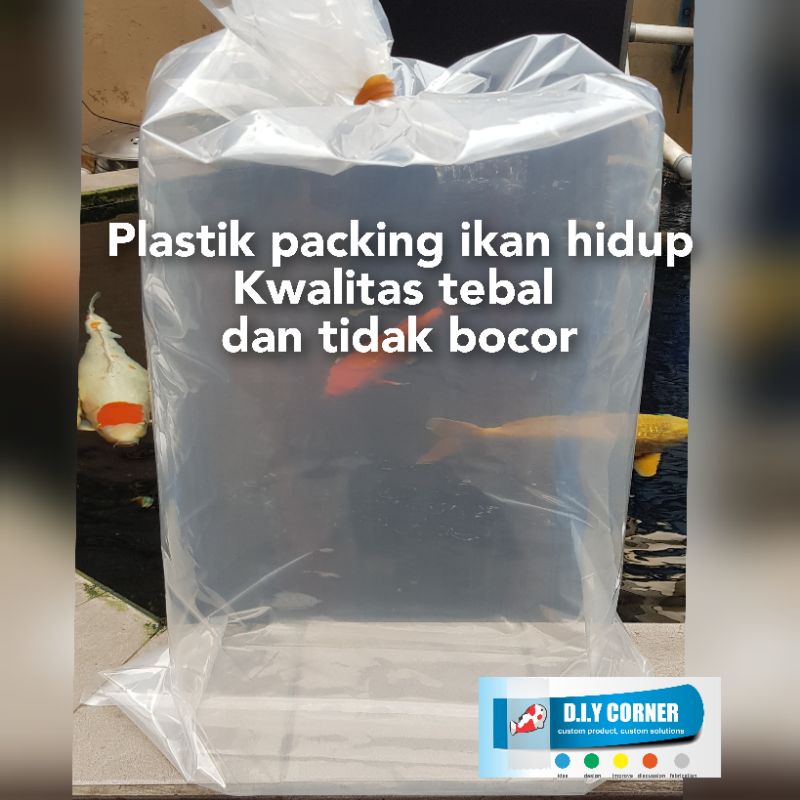 Jual Plastik packing ikan hidup 50x90 cm /50x120cm | Shopee Indonesia