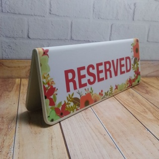 Jual PAKET TARUH DISINI Tent Table Sign Penanda Meja Desk Sign 9x23cm ...