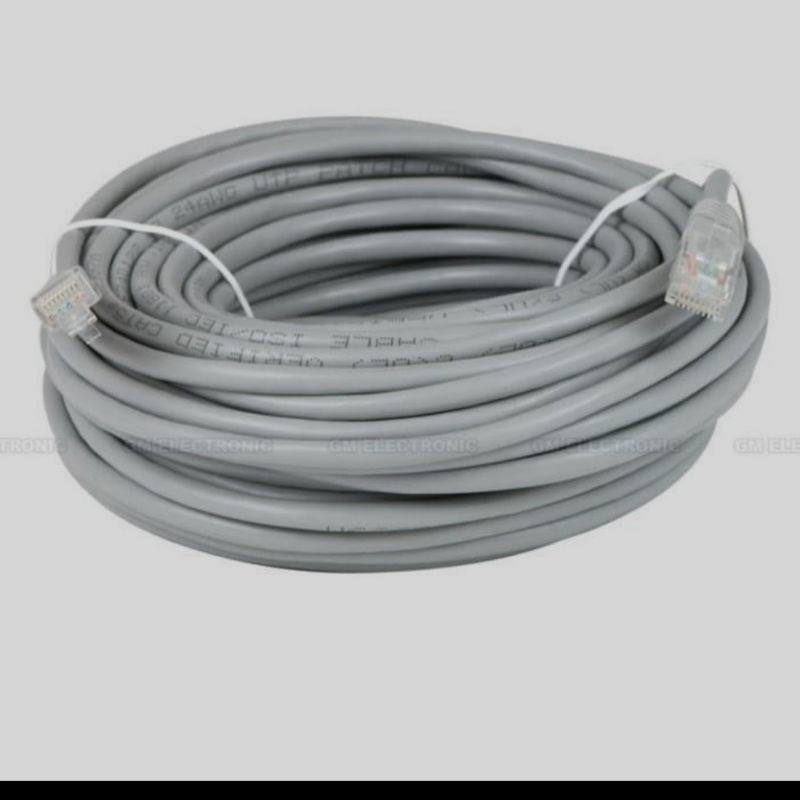 Jual Kabel LAN 50m 50 meter Cat5 Cat 5e Terpasang RJ45 Support POE For ...