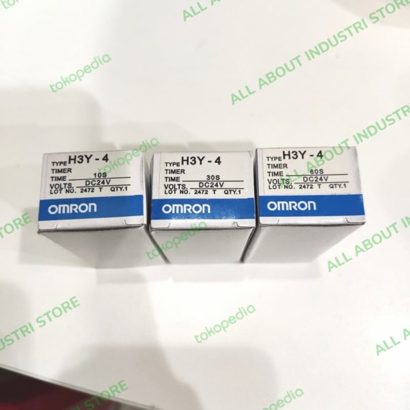 Jual MINI TIMER OMRON H3Y-4 DC24V 10S/30S/60S TIMER H3Y-4 24V 14PIN | Shopee Indonesia