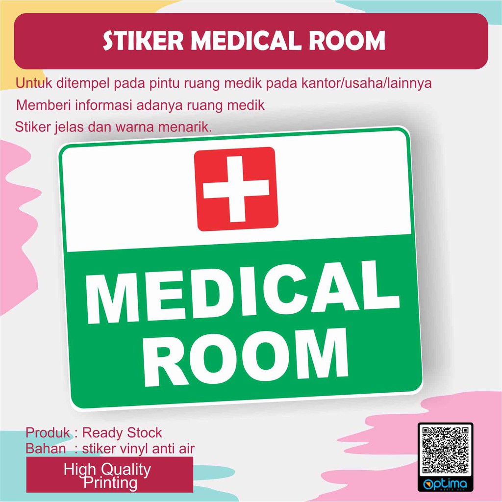Jual STIKER MEDICAL ROOM UKURAN 20 X 15 CM | Shopee Indonesia
