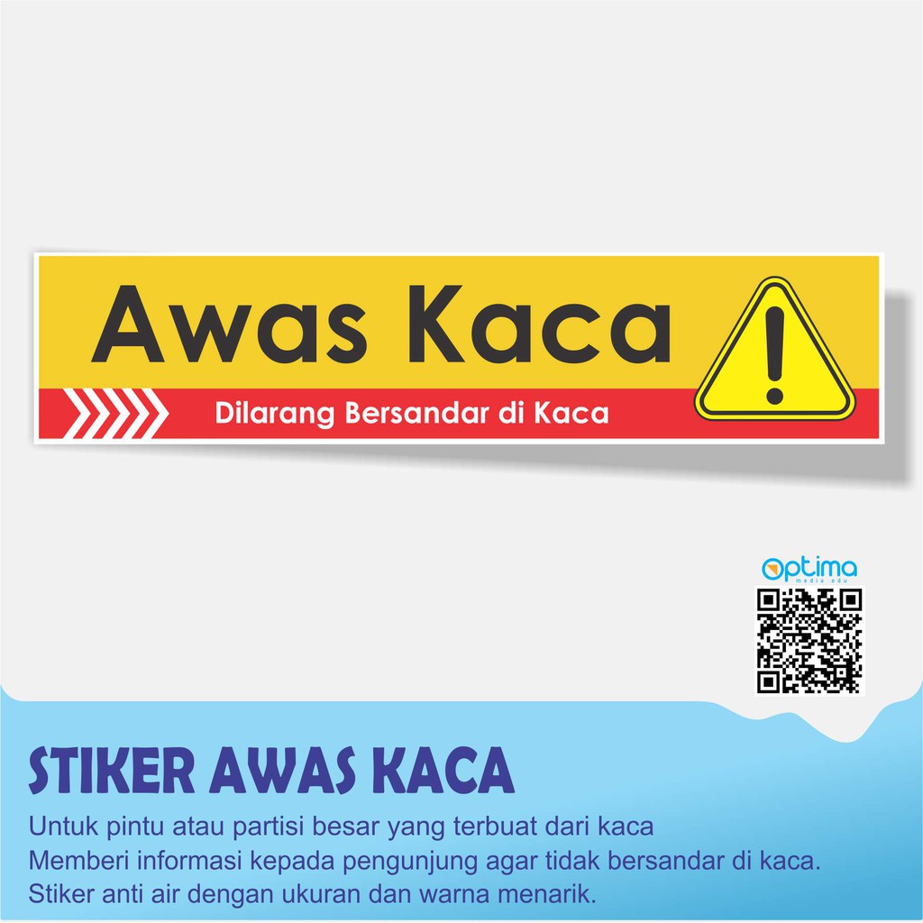 Jual STIKER AWAS KACA / DILARANG BERSANDAR DIKACA | Shopee Indonesia