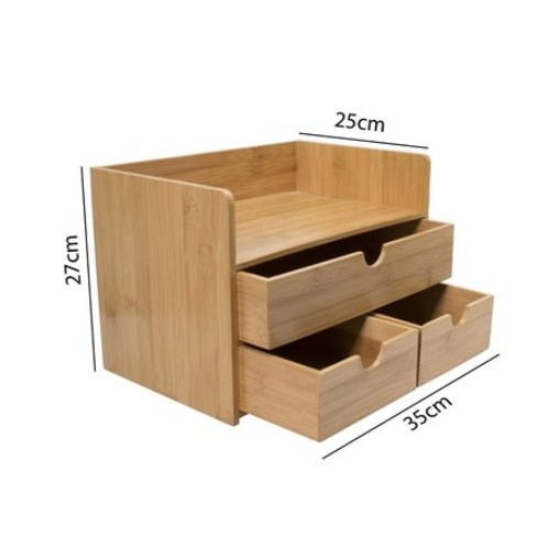 Jual Rak Laci kayu display Organizer minimalis Storage box dokumen ...